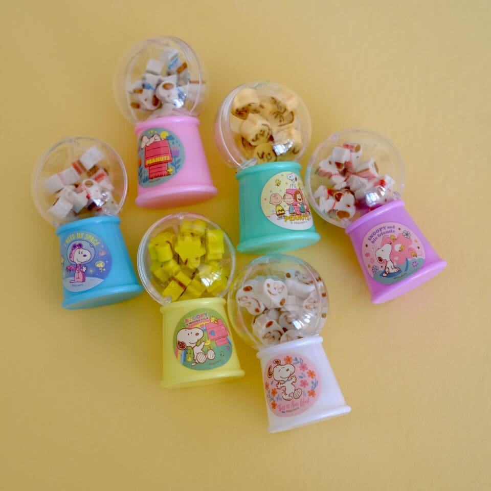 Distributeur de Gommes Snoopy - Julie Flamingo - Papeterie