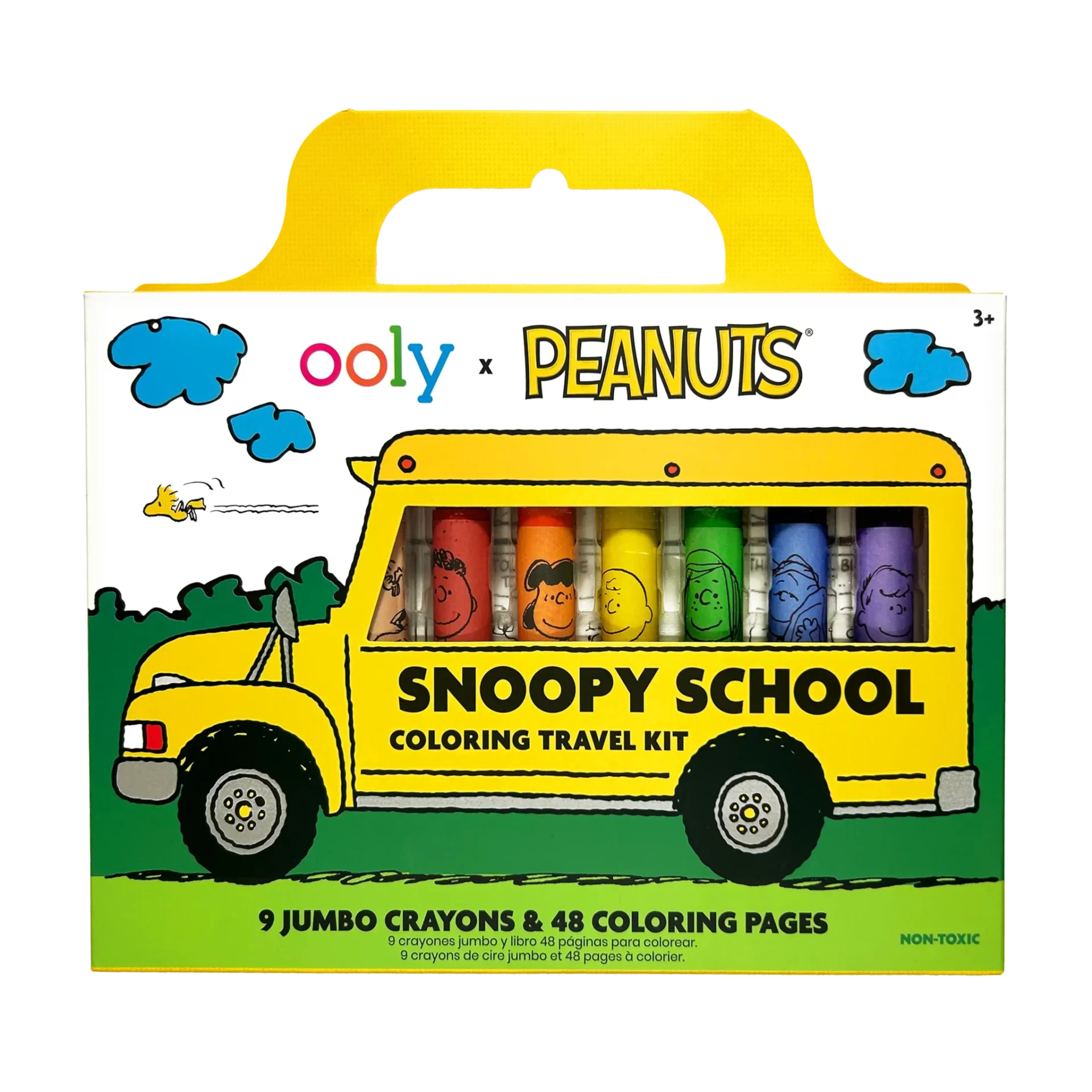 Snoopy School Bus - Travel Kit de Coloriage - Papeterie Julie Flamingo