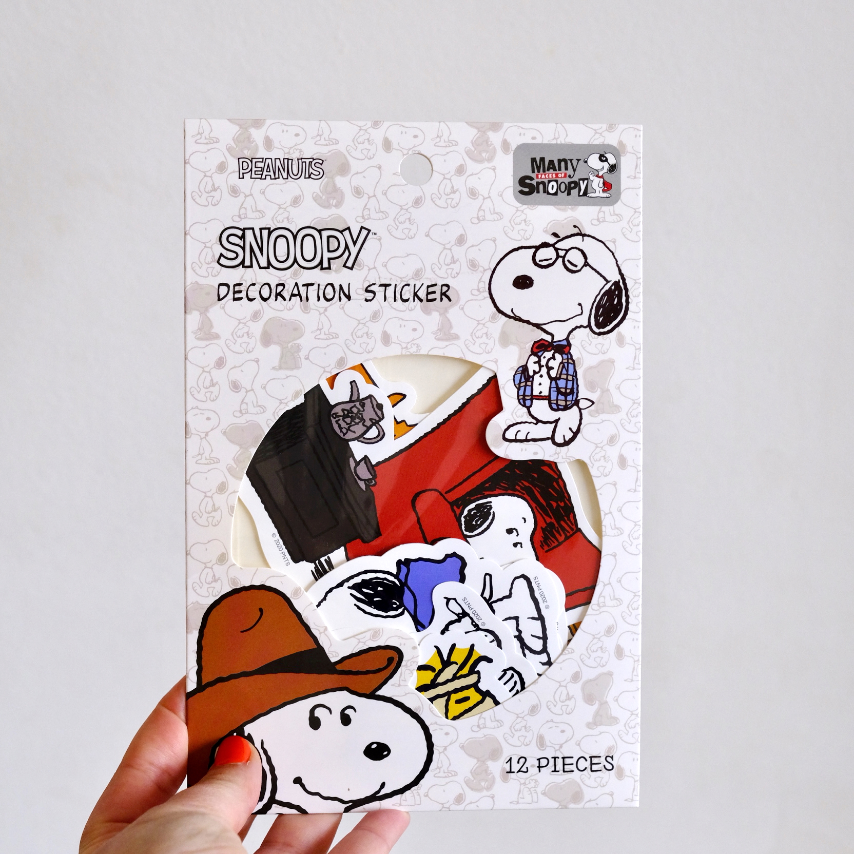 Pochette de Stickers Snoopy - Papeterie Julie Flamingo